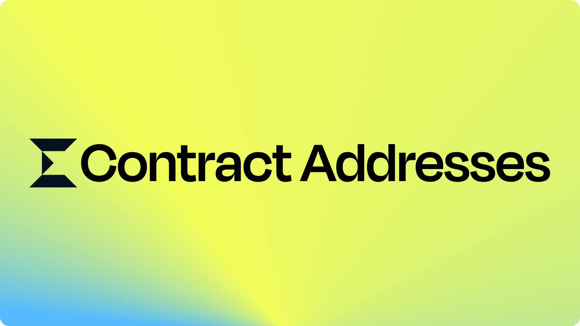 Contract Addresses | Docs