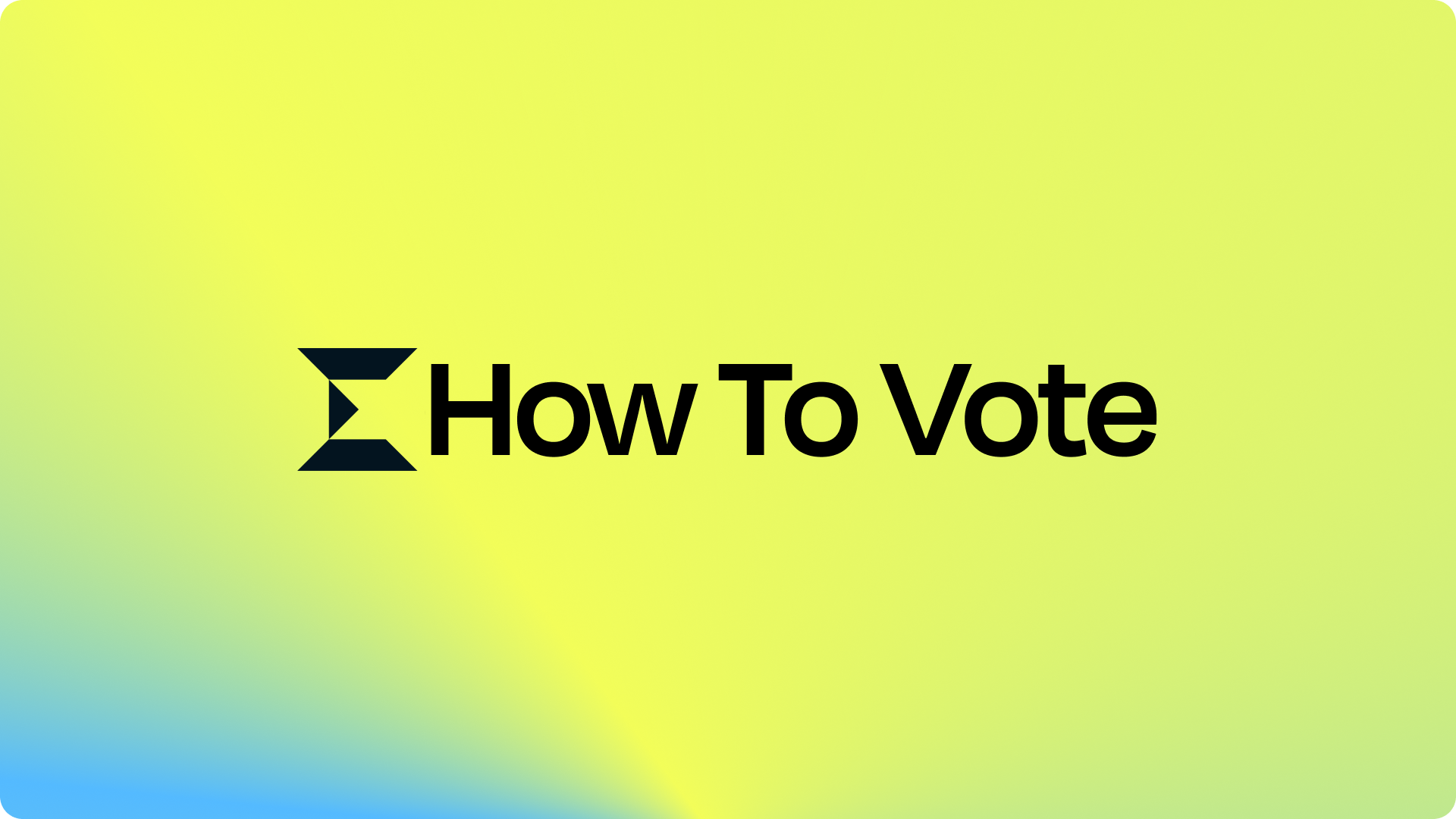 How To Vote | Docs